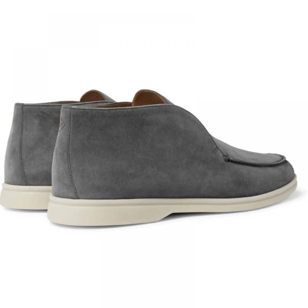 Loro Piana Ayakkabı Open Walk Chukka Gri Unisex | Outlet Brand Store